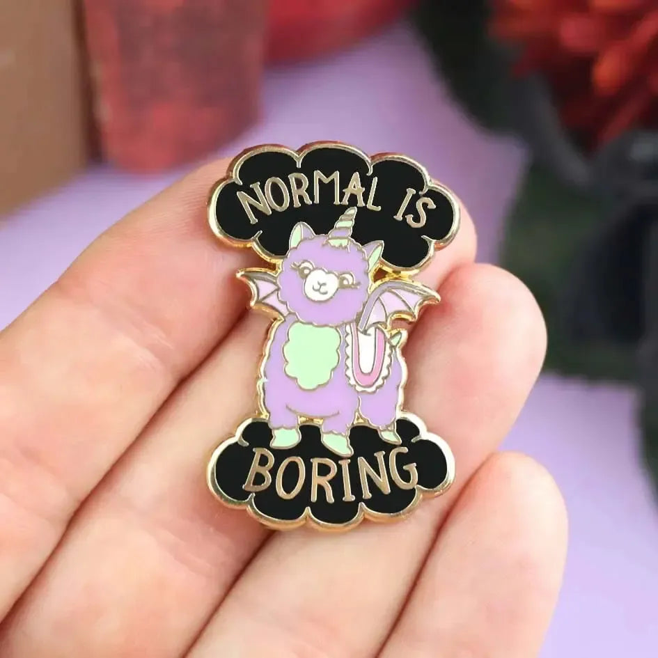 Normal is Boring Lapel Pin – QVWC SHOP!