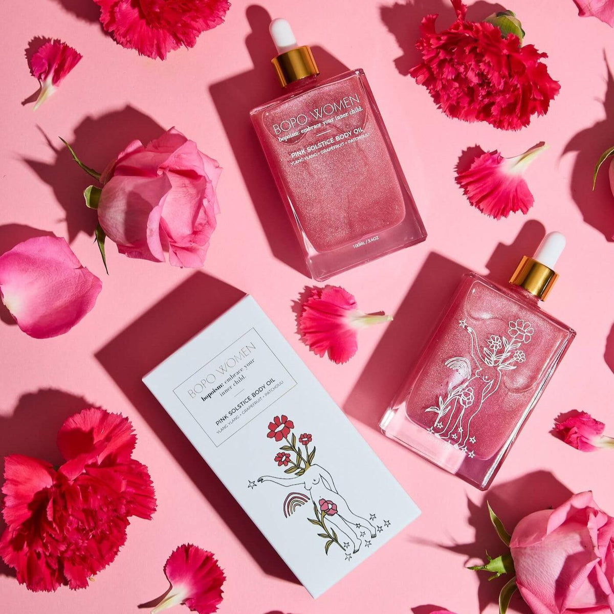 Summer Solstice Body Oil - Pink Shimmer – QVWC SHOP!